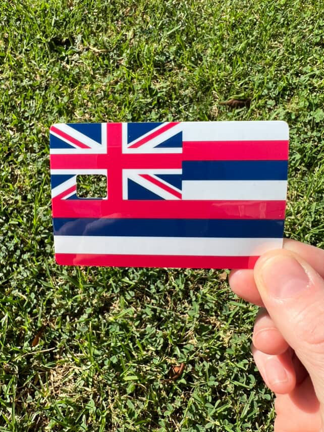 Credit Card Skins Collab with Shell.Oha Hawaiian Flag – TattedMumCreations